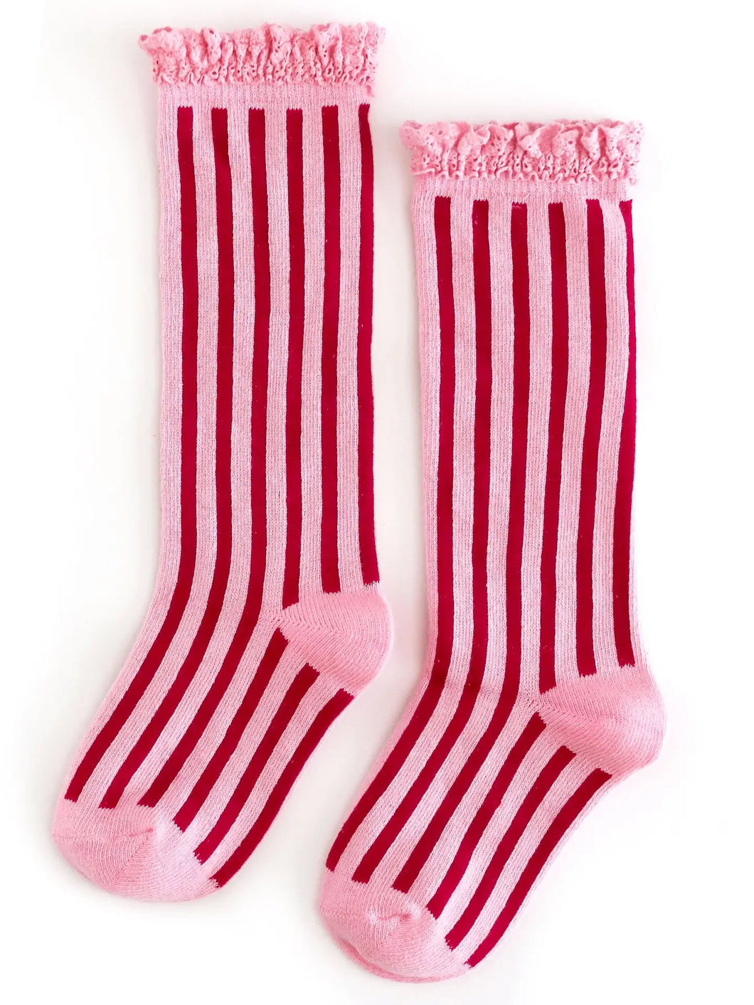 Candy Stripe Lace Top Knee High Socks – Bella Vita