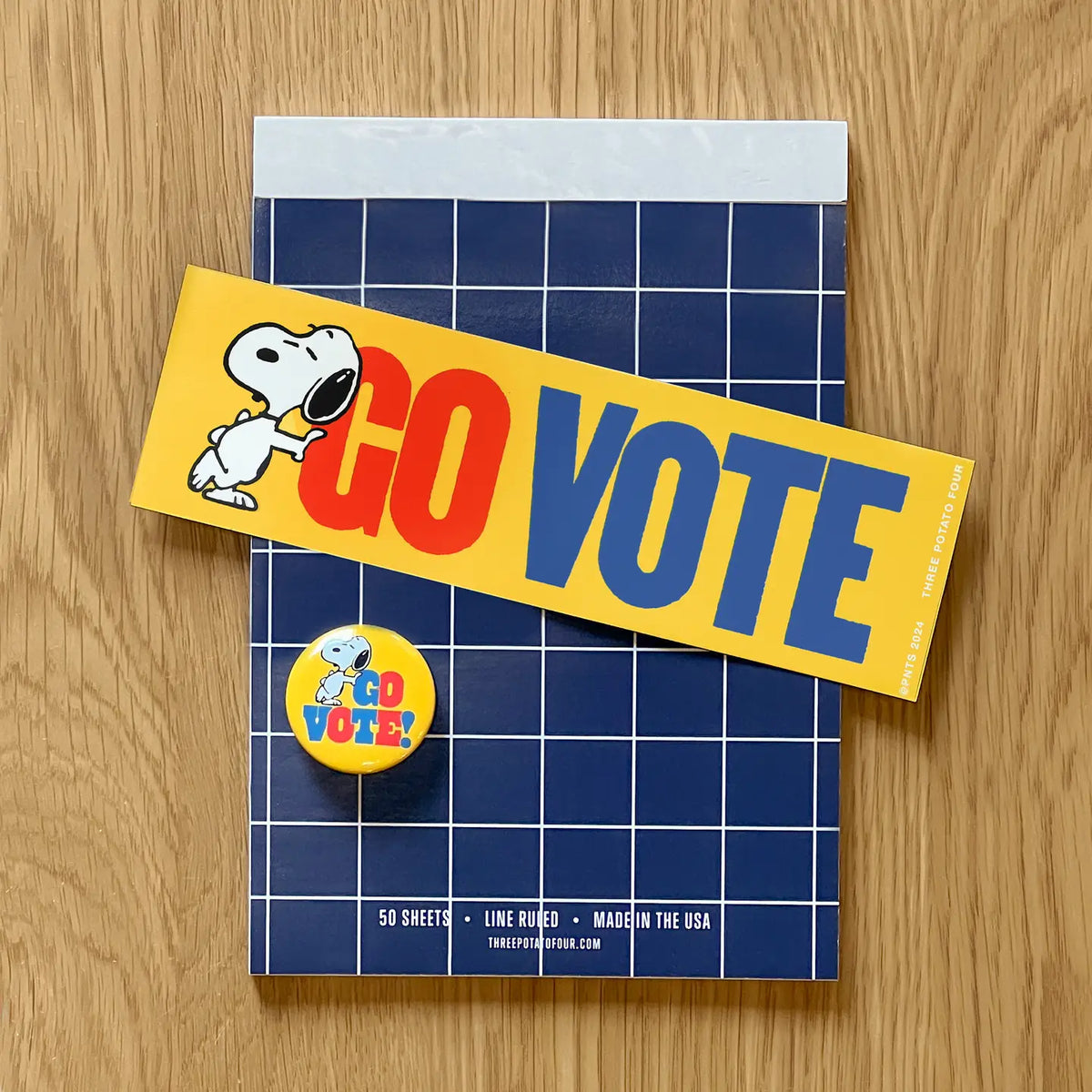 Snoopy Go Vote Magnet – Bella Vita